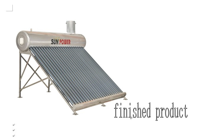 Copper Coil Pre-Heat Type Water Heater - Buy commercial solar water ...